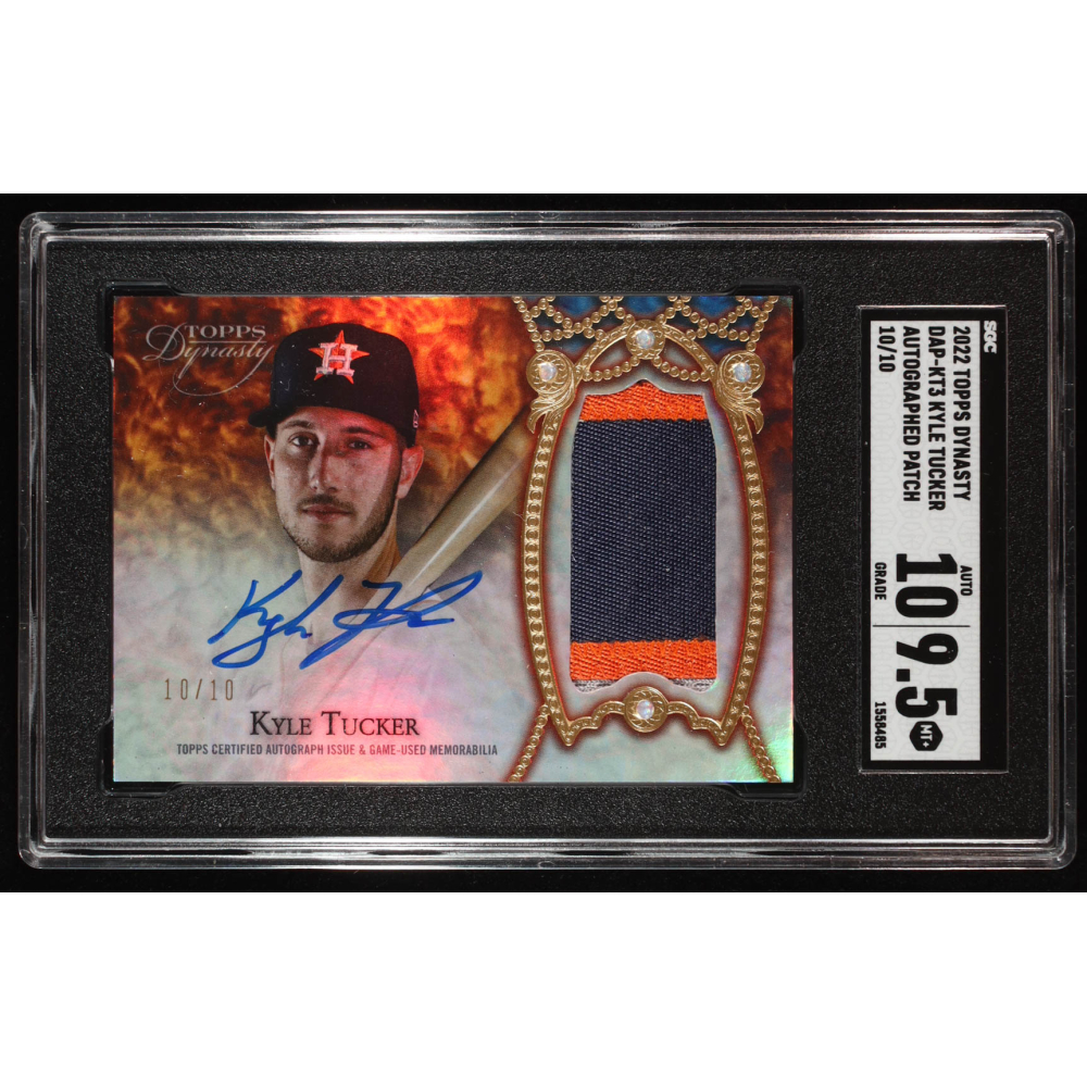 Kyle Tucker 2023 Topps Dynasty Autograph Patches #DAPKT3 #10/10 (SGC 9. ...