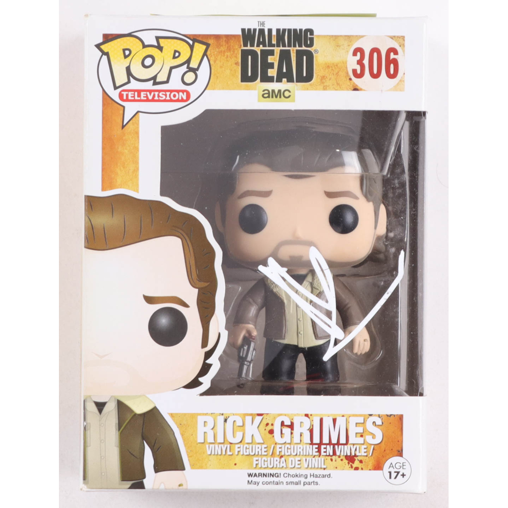 Andrew Lincoln Signed "The Walking Dead" #306 Rick Grimes Funko Pop ...