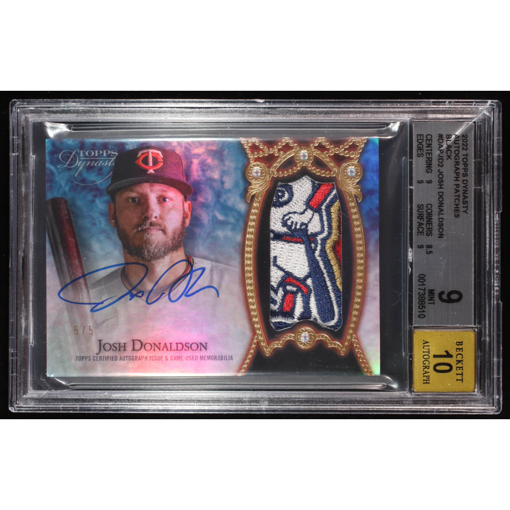Josh Donaldson 2022 Topps Dynasty Autograph Patches Black #DAPJDON2 #5/ ...