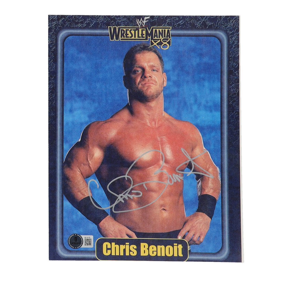 Chris Benoit Signed WWE 8x10 Photo (Beckett) | Pristine Auction