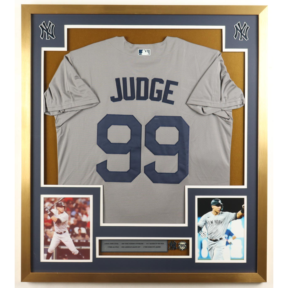 Aaron Judge Custom Framed Yankees Jersey Display With 2022 A.L. MVP Pin ...