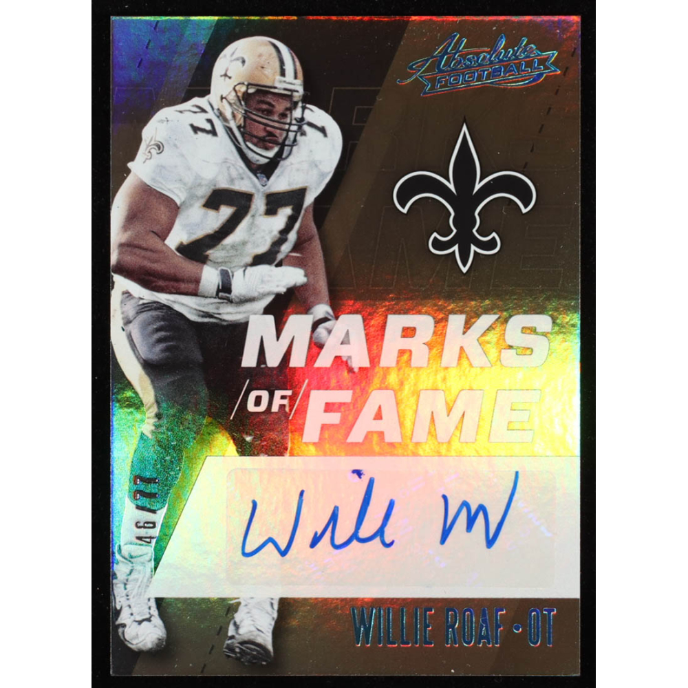 Willie Roaf 2017 Absolute Marks of Fame Number #17 #46/77 | Pristine ...