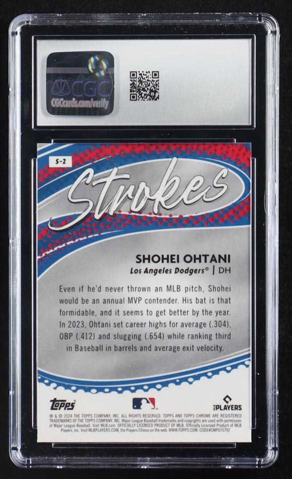 Shohei Ohtani 2024 Topps Chrome Strokes #S2 (CGC 10) | Pristine Auction