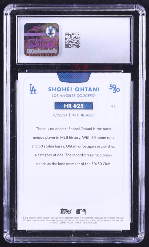 Shohei Ohtani 2024 Topps 50/50 Ohtani #41 (CGC 10) | Pristine Auction