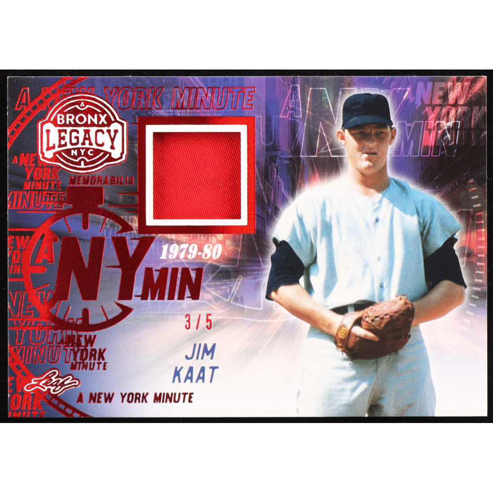 Jim Kaat 2024 Leaf A New York Minute Bronx Legacy Red #NYM6 #3/5 ...