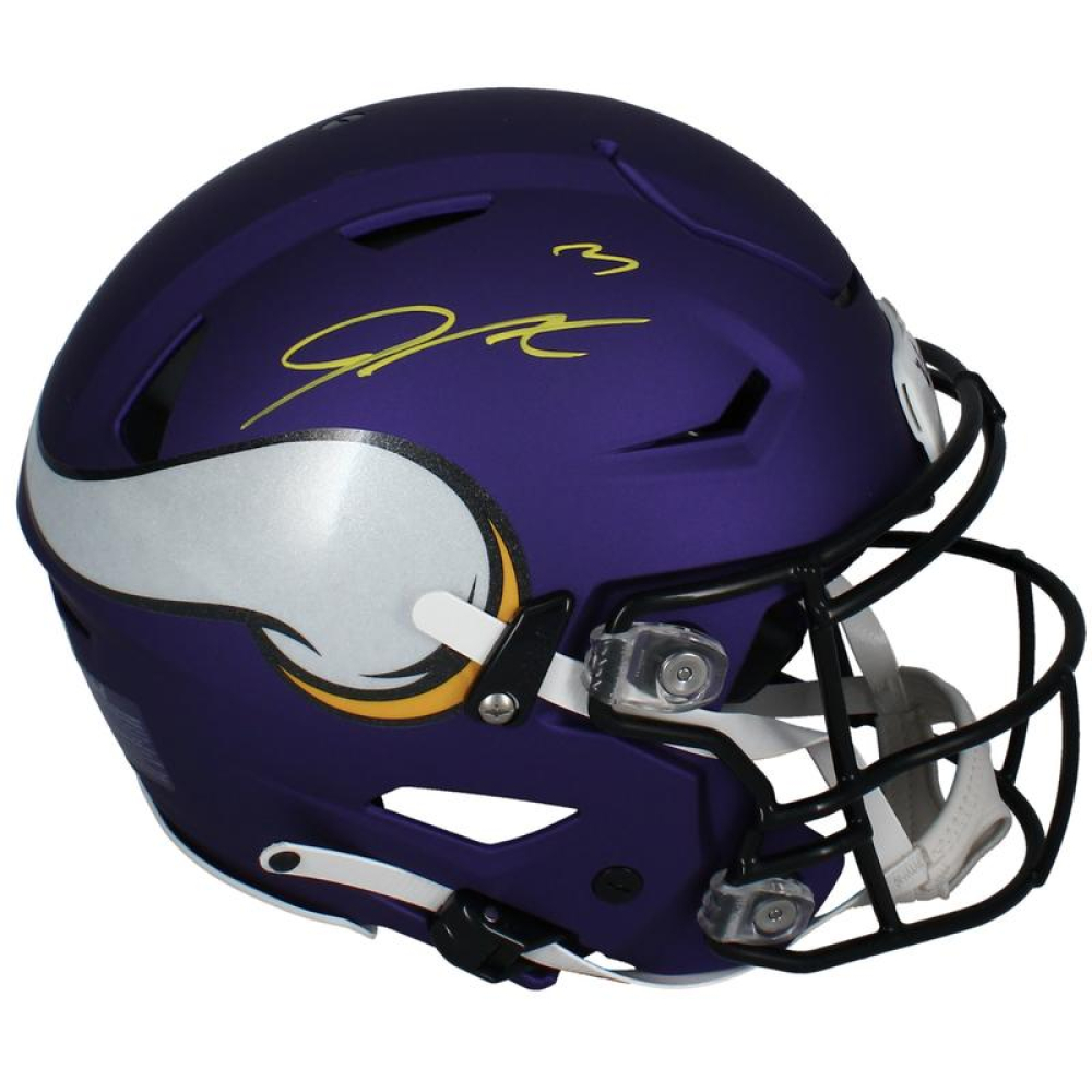 Jordan Addison Signed Vikings Full-Size Authentic On-Field Alternate ...