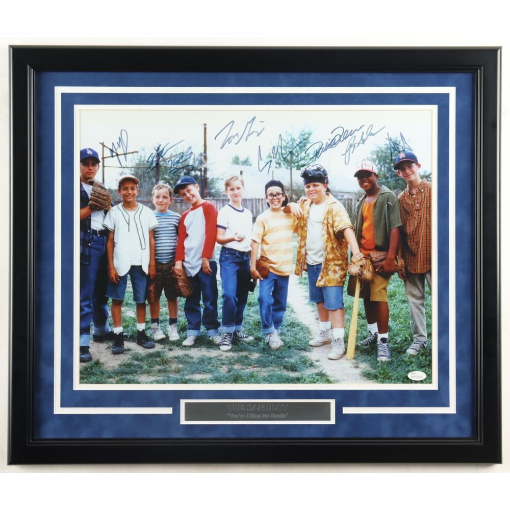 "The Sandlot" Custom Framed Photo Cast-Signed By (8) with Patrick Renna ...