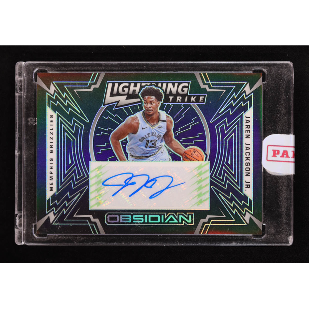 Jaren Jackson Jr. 2021 Panini Obsidian Lightning Strike Etch Green Auto #LSJJJ #10/15 | Pristine ...