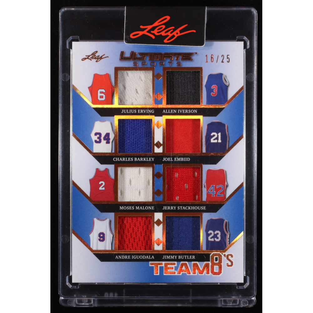 2024 Leaf Ultimate Sports Team 8's Bronze Julius Erving / Allen Iverson ...