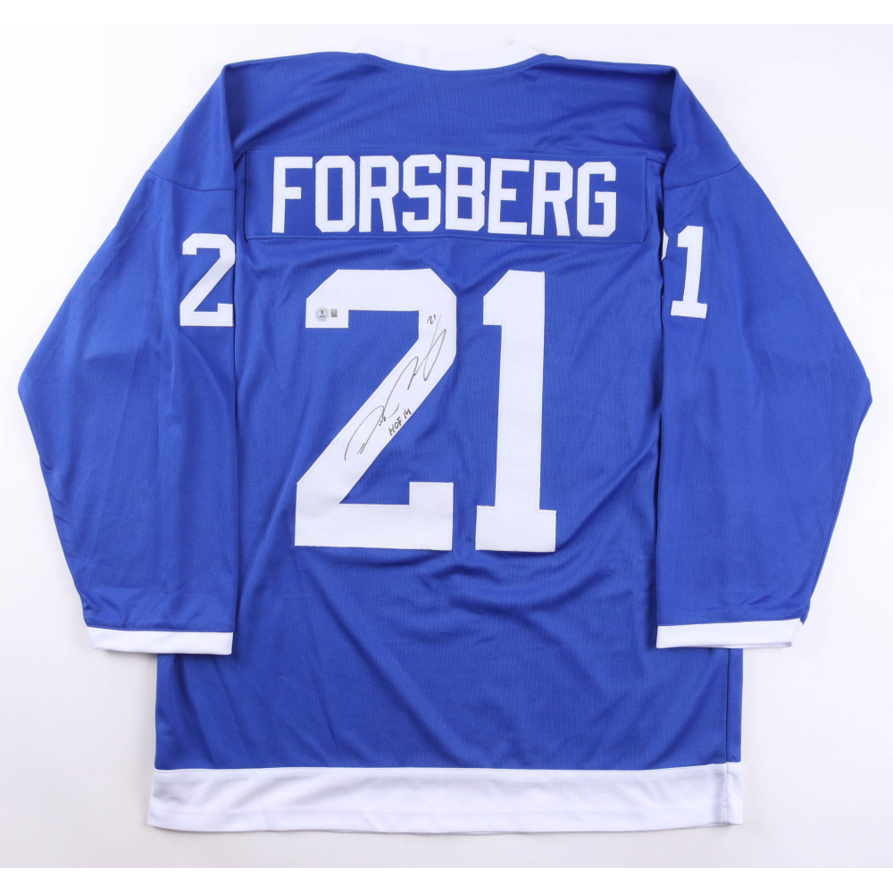Peter Forsberg Signed Jersey Inscribed "HOF 14" (Beckett) | Pristine ...