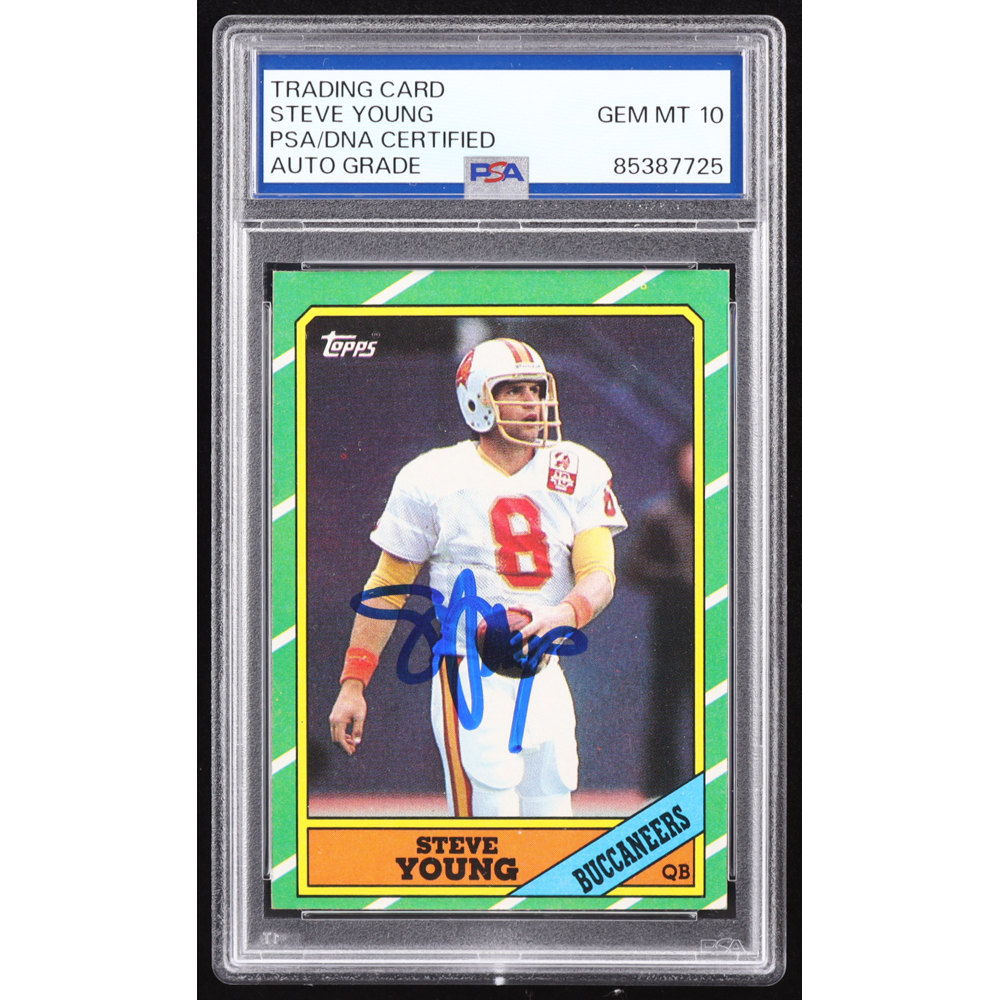 Steve Young Signed 1986 Topps #374 RC (PSA | Auto 10) | Pristine Auction