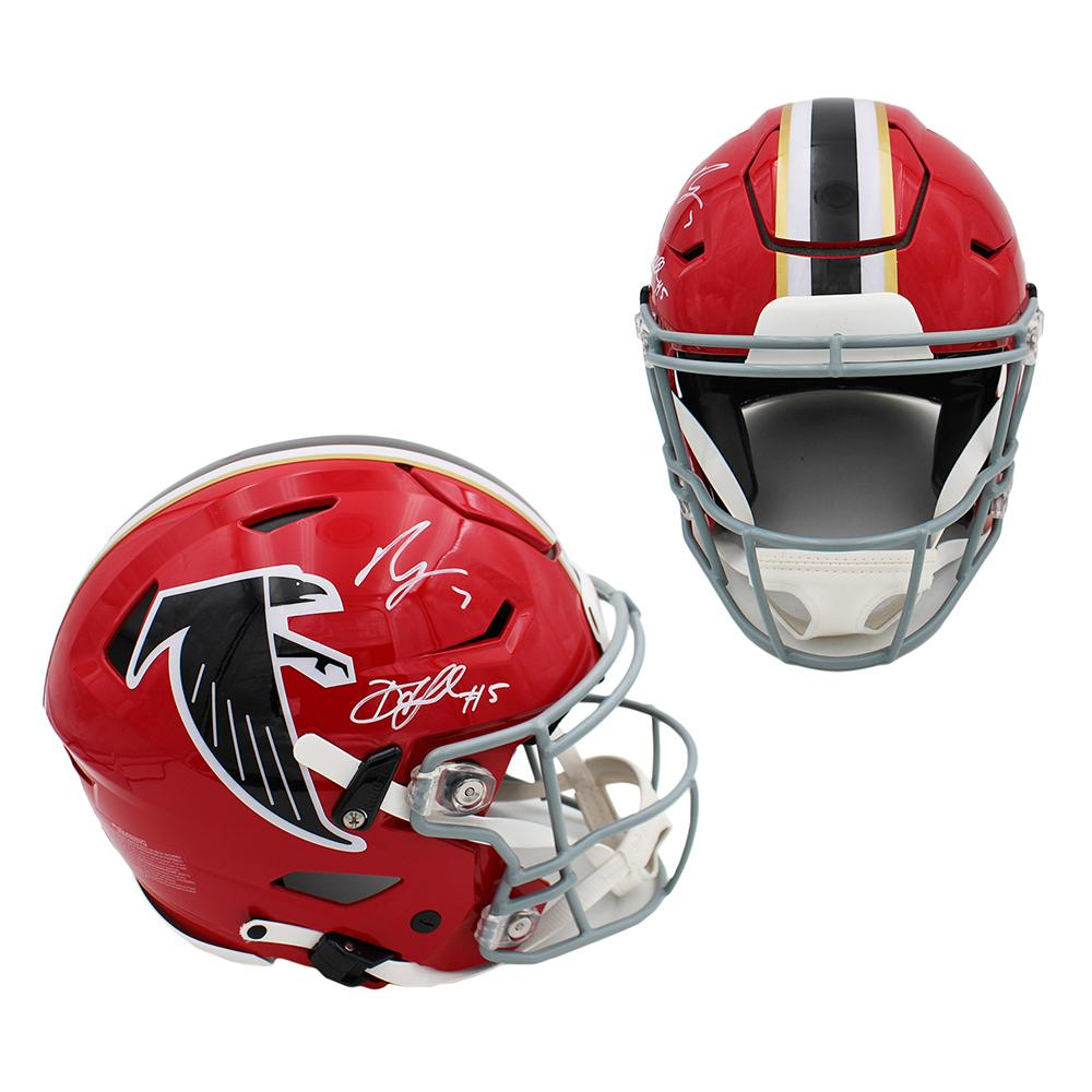 Drake London & Bijan Robinson Signed Falcons Full-Size Authentic On ...