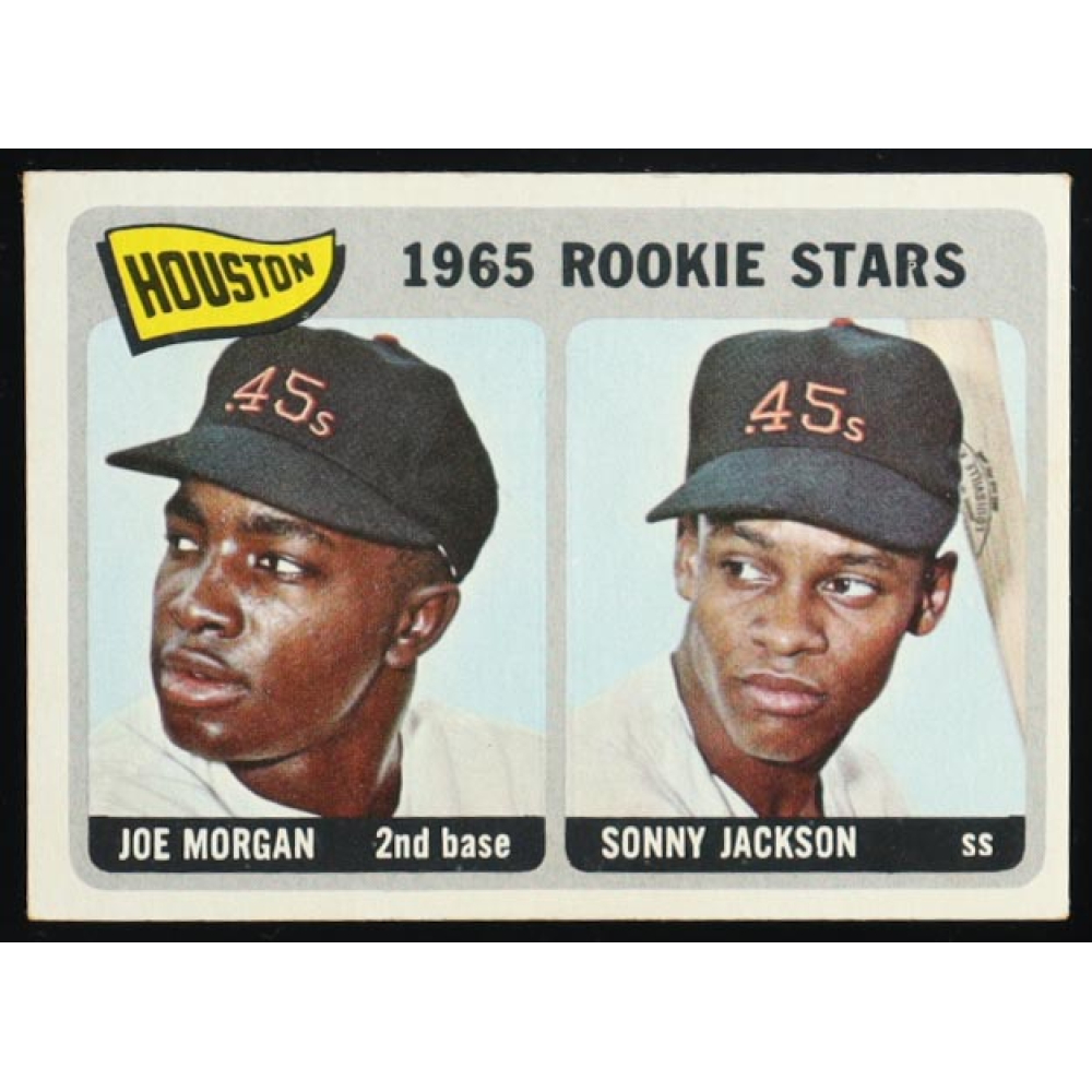 Joe Morgan Signed Joe Morgan RC / Sonny Jackson RC DP 1965 Topps Rookie ...