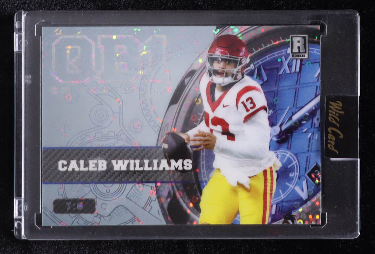 Caleb Williams 2023 Wild Card QB1 On the Clock White Circles #OCWCW2 RC #7/8 | Pristine Auction