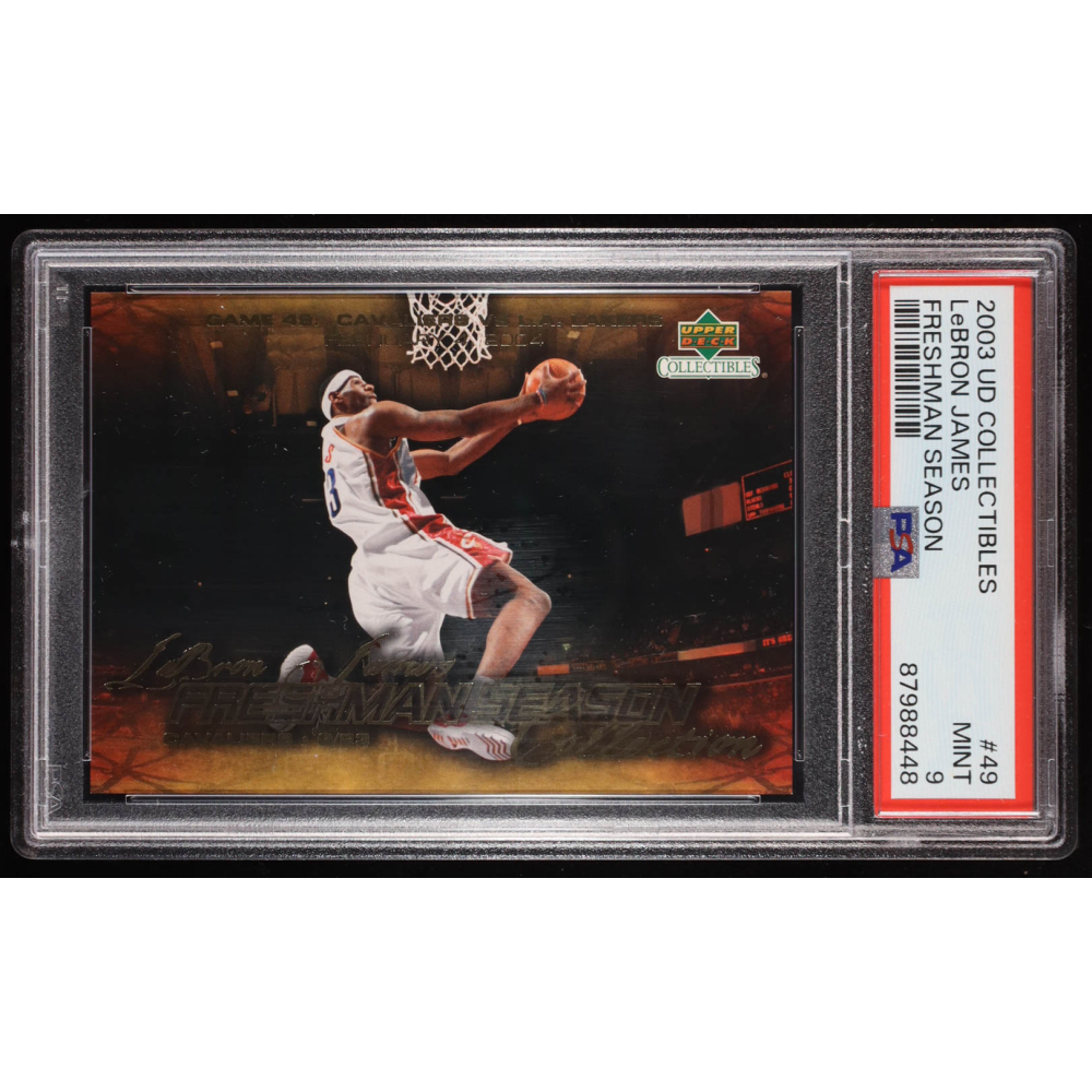 LeBron James 2004 Upper Deck LeBron James Freshman Season #49 (PSA 9 ...