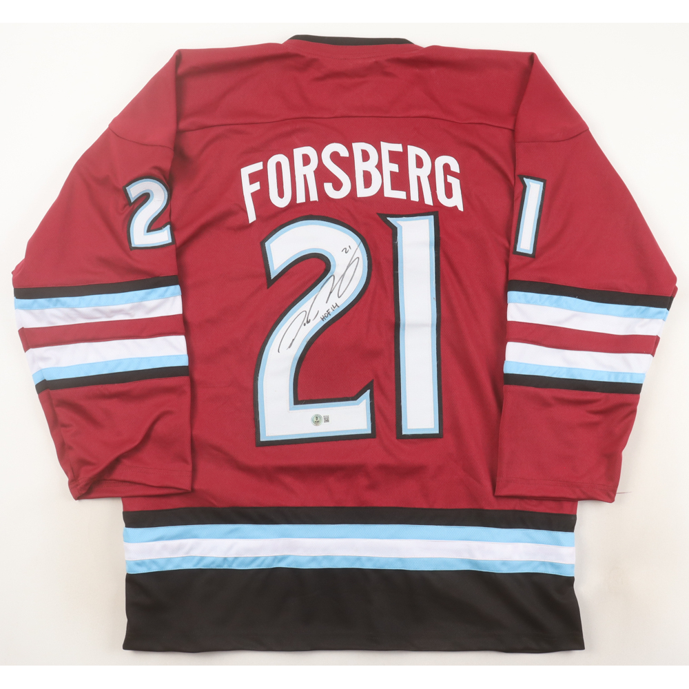 Peter Forsberg Signed Jersey Inscribed "HOF 14" (Beckett) | Pristine ...