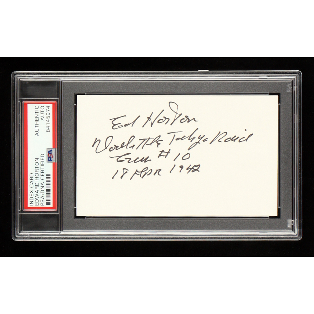 Edward W. Horton Jr. Signed Cut with Inscription (PSA) | Pristine Auction