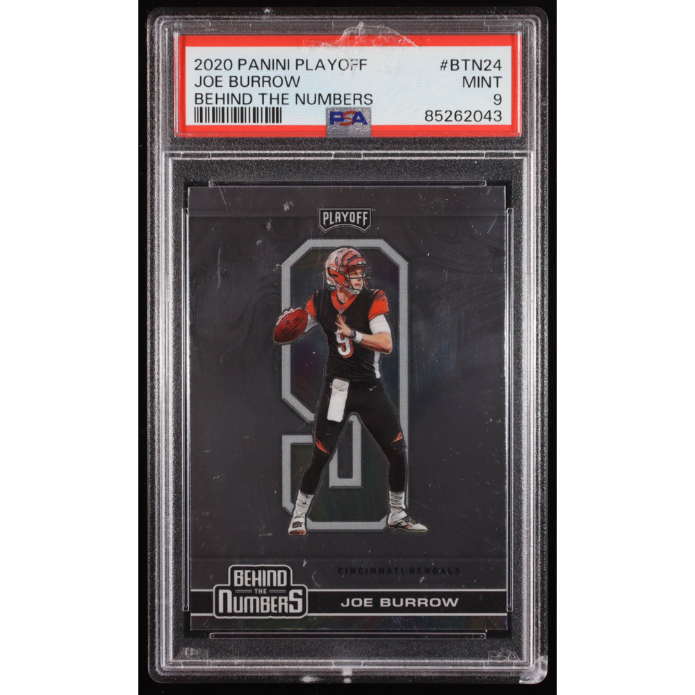 Joe Burrow 2020 Playoff Behind the Numbers #24 RC (PSA 9) | Pristine ...