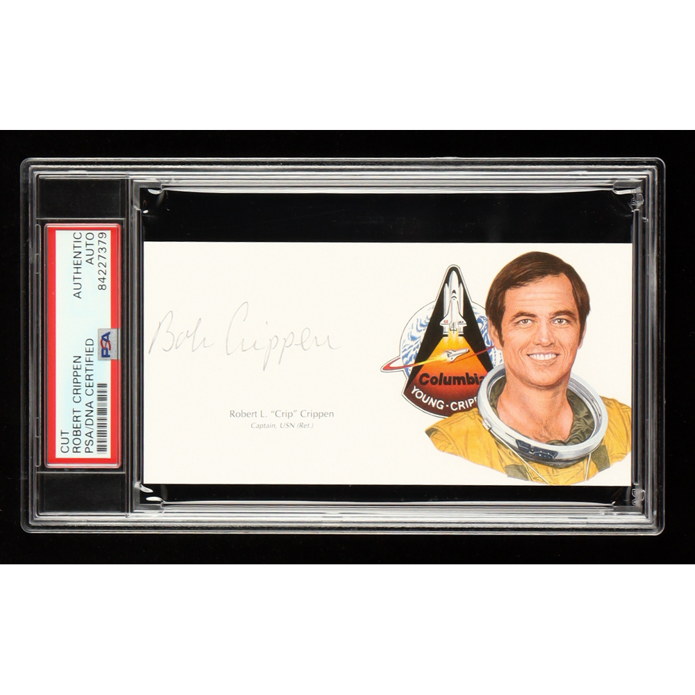 Robert Crippen Signed Cut With Portrait NASA Skylab (PSA) | Pristine ...