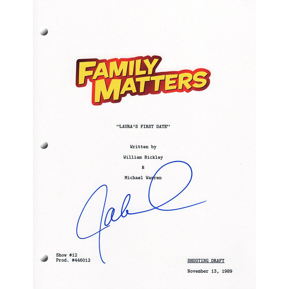 Jaleel White Signed "Family Matters" Episode Script Cover Sheet ...