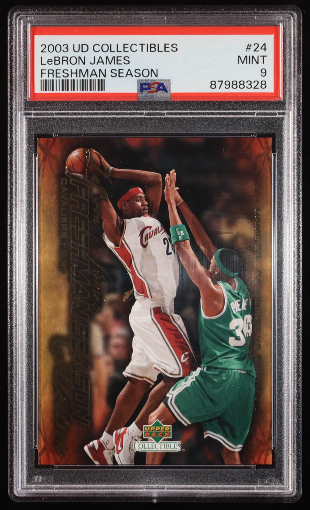 LeBron James 2004 Upper Deck LeBron James Freshman Season #24 (PSA 9 ...