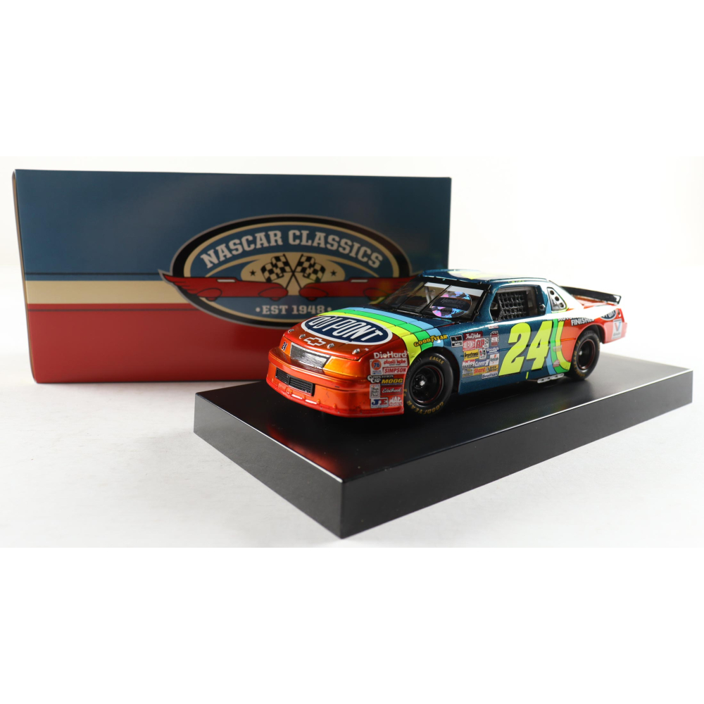 Jeff Gordon & Ray Evernham Signed LE NASCAR #24 Dupont 1994 Charlotte Win Lumina Candy 1:24 ...