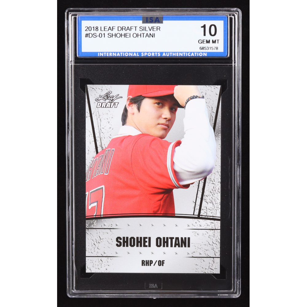 Shohei Ohtani 2018 Leaf Ohtani Draft Silver #DS01 RC (ISA 10) | Pristine Auction