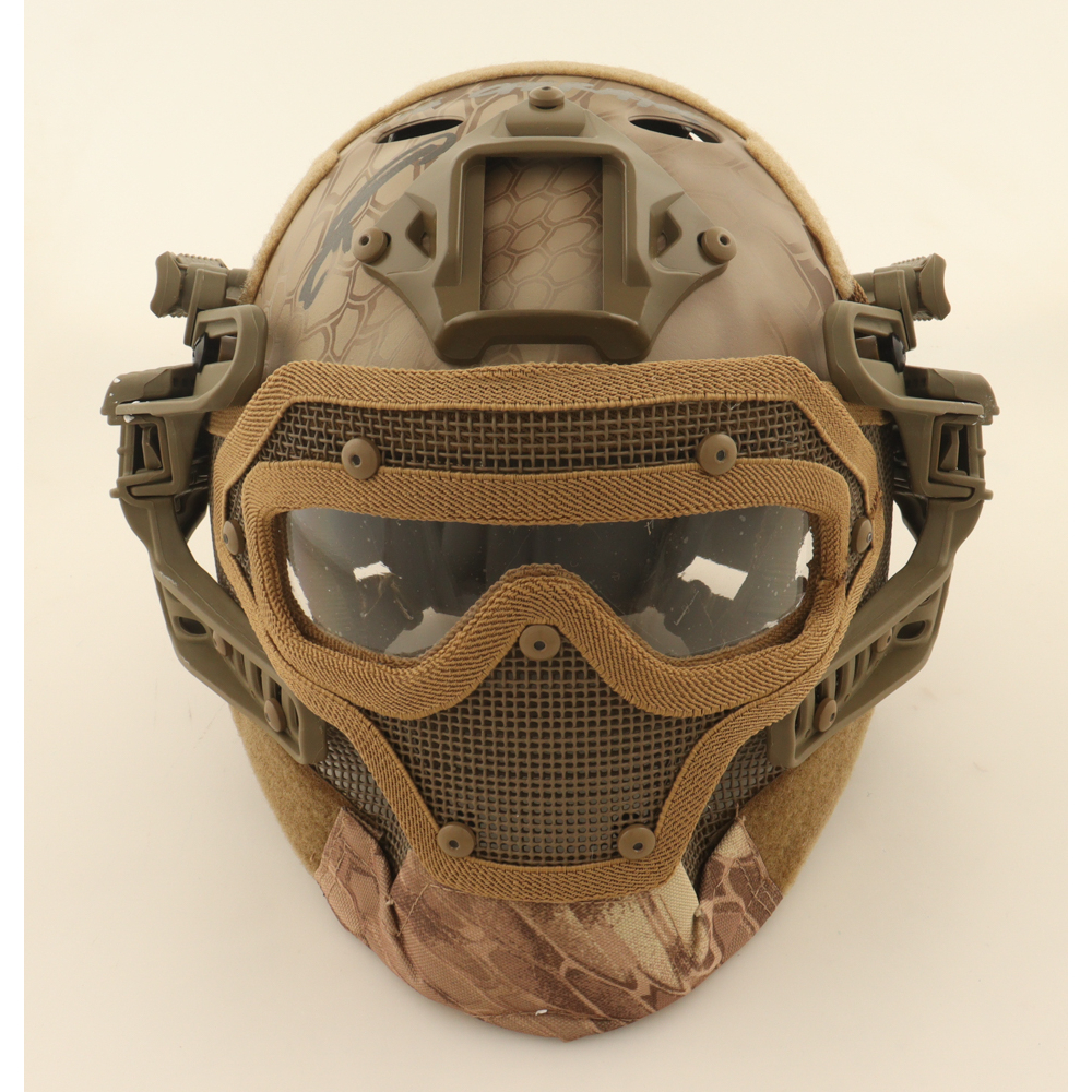 Robert O’Neill Signed Navy SEAL Desert Python Tactical Helmet Inscribed ...
