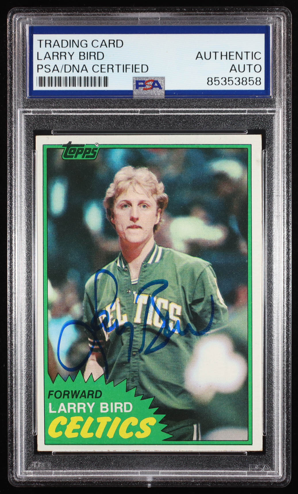 Larry Bird Signed 1981-82 Topps #4 (PSA Authentic) | Pristine Auction