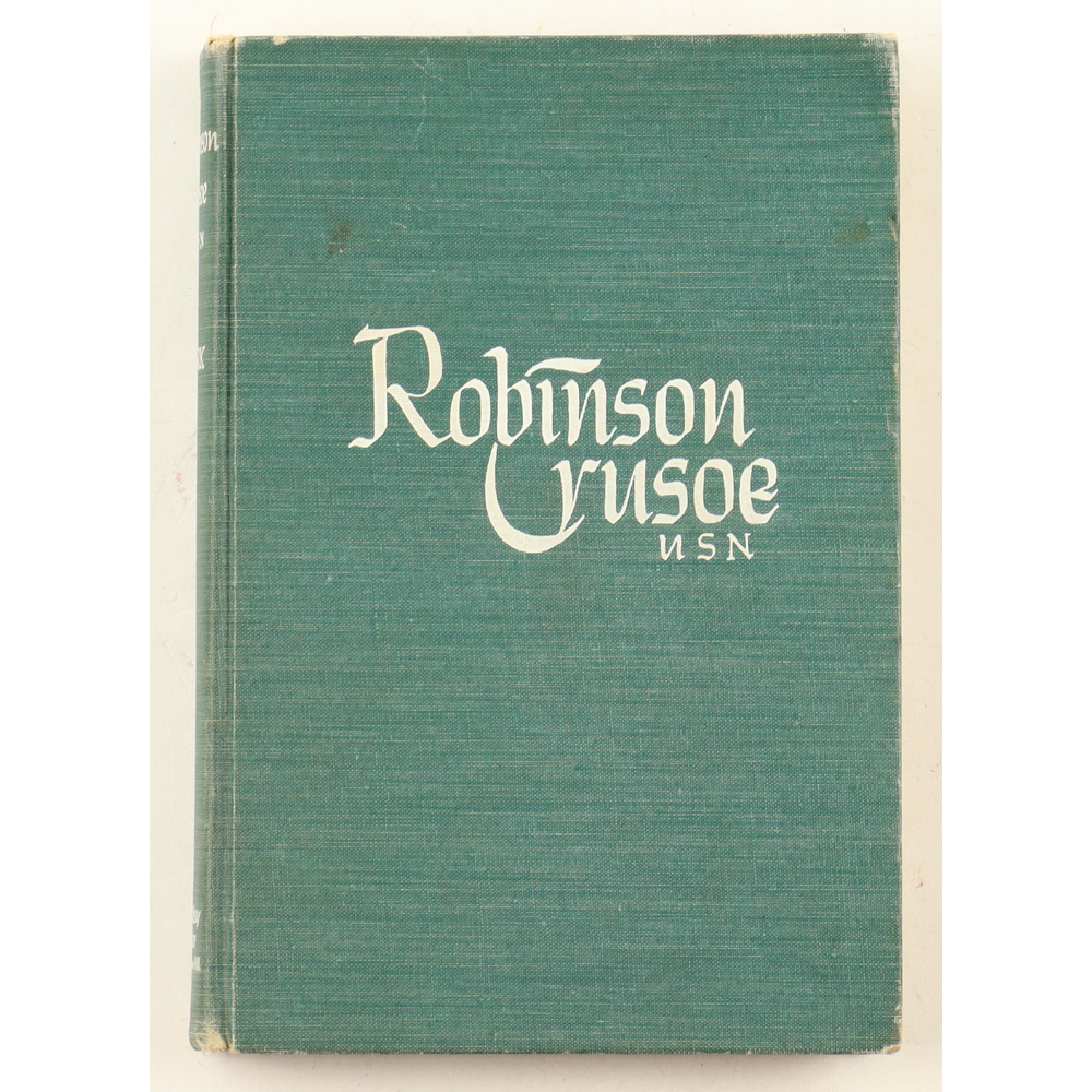 George Tweed Signed Robinson Crusoe USN Book (BAS) WWII US Navy ...