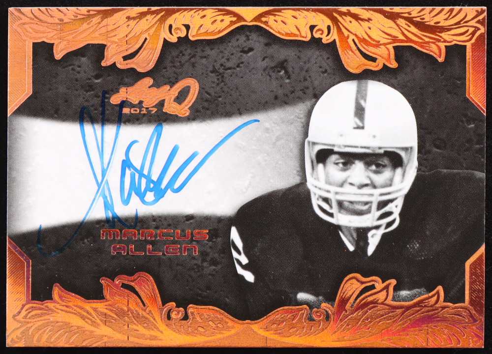 Marcus Allen Signed 2017 Leaf Metal Sports Heroes Autographs #BAMA1 ...