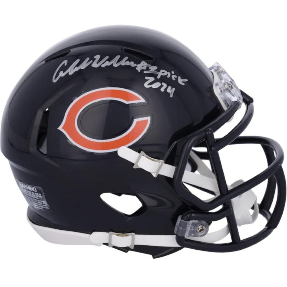 Caleb Williams Signed Bears Speed Mini Helmet Inscribed "#1 Pick 2024 ...