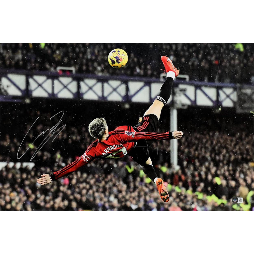Alejandro Garnacho Signed Manchester United 16x24 Photo (Beckett ...
