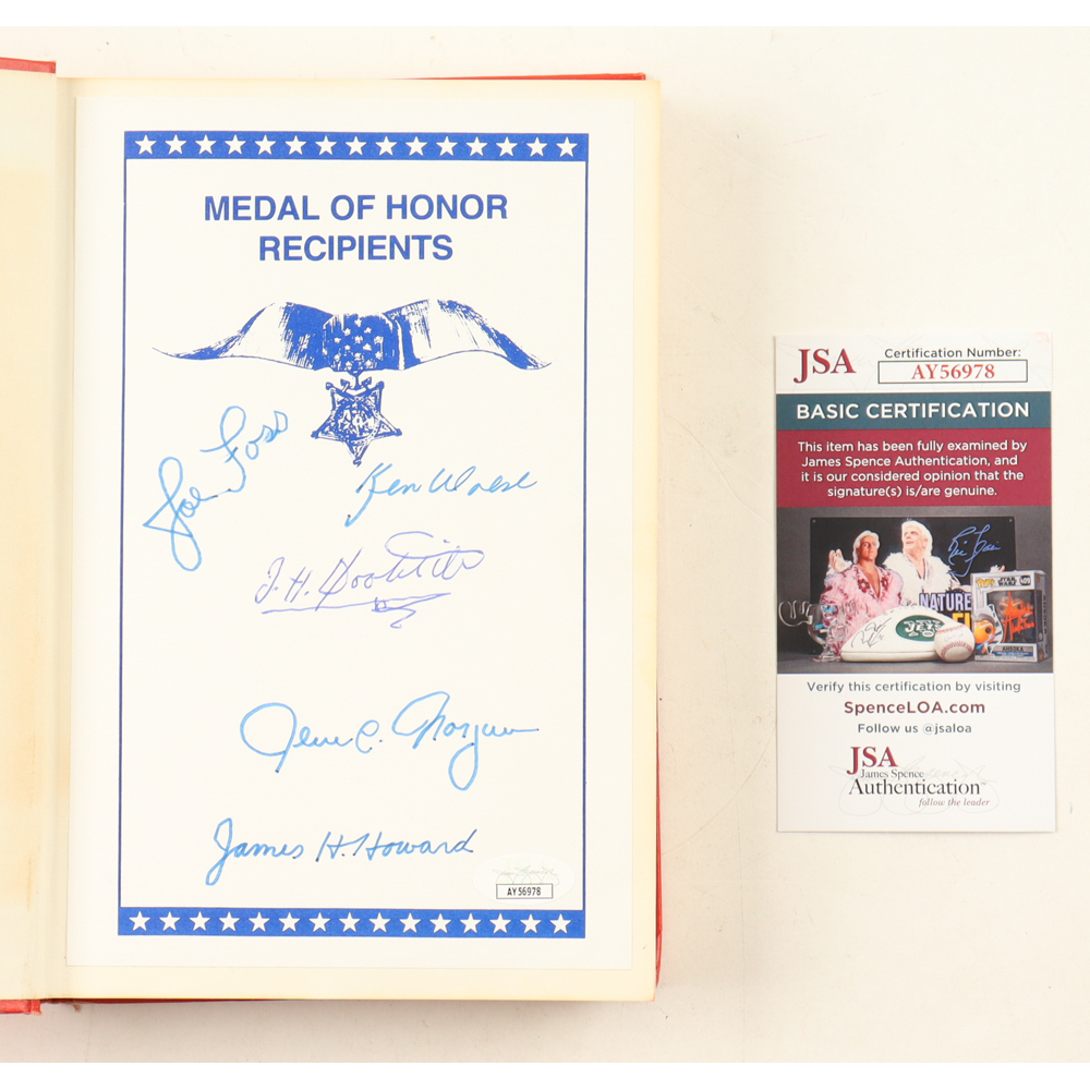 WWII Medal of Honor Multi Signed "Medal of Honor Recipients" Hardcover ...