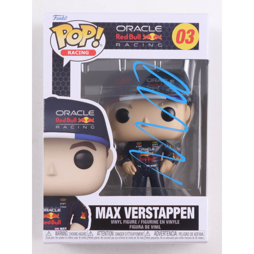 Max Verstappen Signed Oracle Red Bull Racing #03 Funko Pop! Vinyl ...
