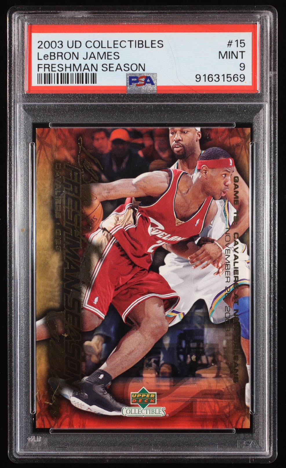 LeBron James 2004 Upper Deck LeBron James Freshman Season #15 (PSA 9 ...