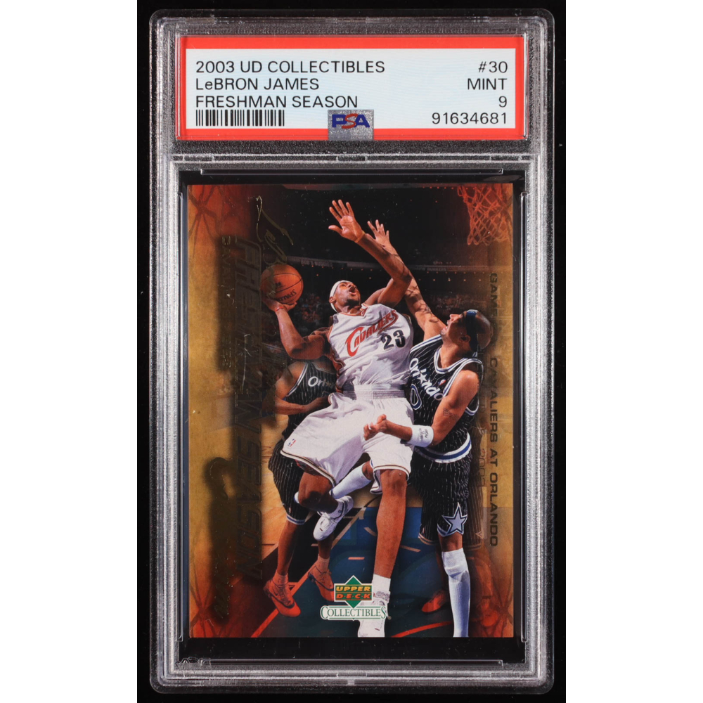 LeBron James 2004 Upper Deck LeBron James Freshman Season #30 (PSA 9 ...