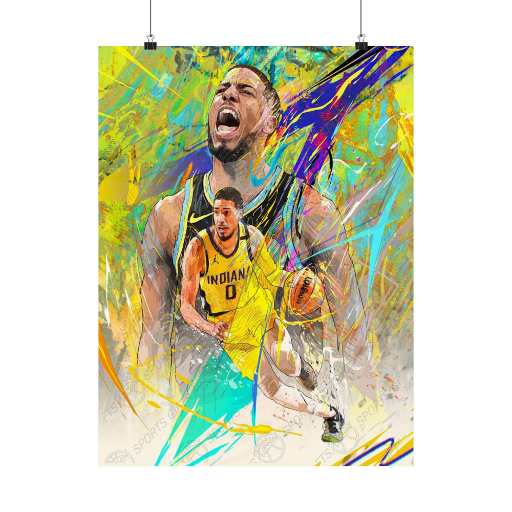 Tyrese Haliburton Pacers 24x36 Poster | Pristine Auction