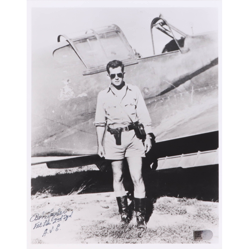 Robert Layher Signed 8x10 Photo WWII AVG Flying Tiger Pilot (AIV ...