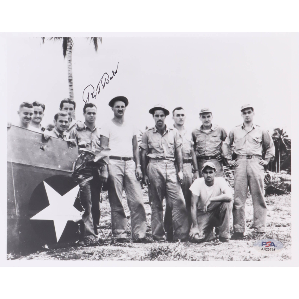 Rex Barber Signed 8x10 Photo WWII Yamamoto Mission Pilot (PSA ...