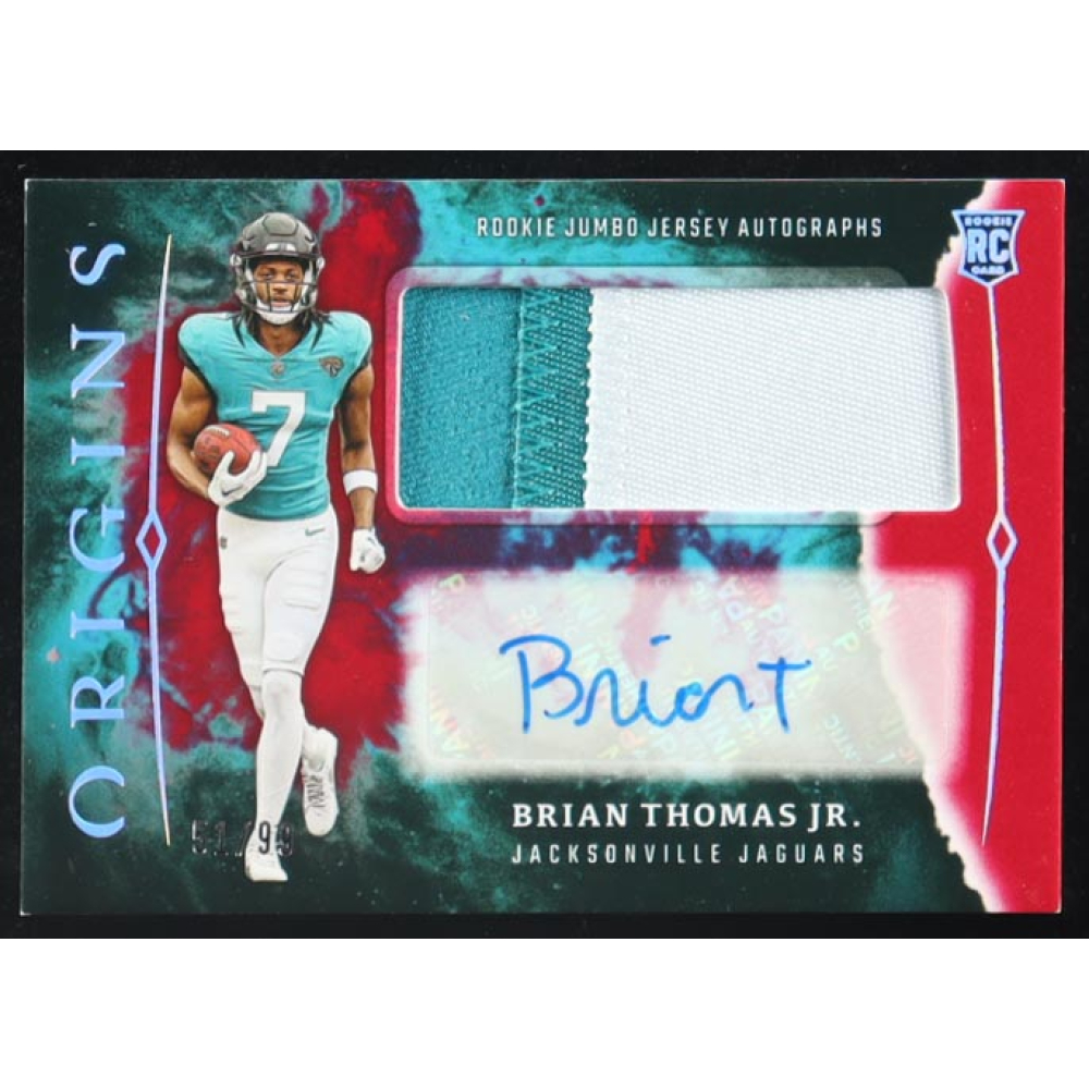 Brian Thomas Jr. Signed 2024 Panini Origins Rookie Jumbo Patch ...
