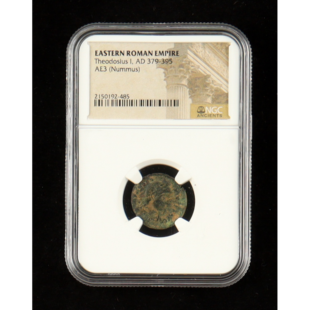 Eastern Roman Empire - Theodosius I, AD 379-395 - AE3 (Nummus) (NGC ...