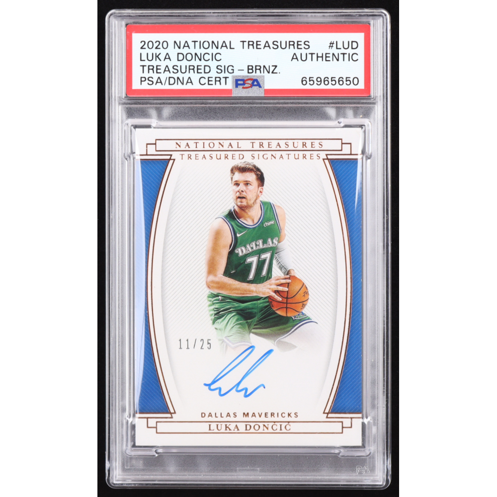 Luka Doncic Signed 2020-21 Panini National Treasures Treasured ...
