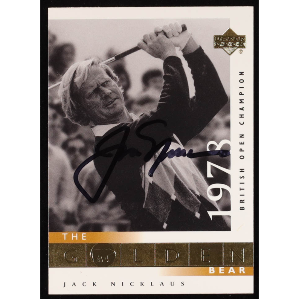 Jack Nicklaus Signed 2001 Upper Deck #120 GB 78 British (PSA ...
