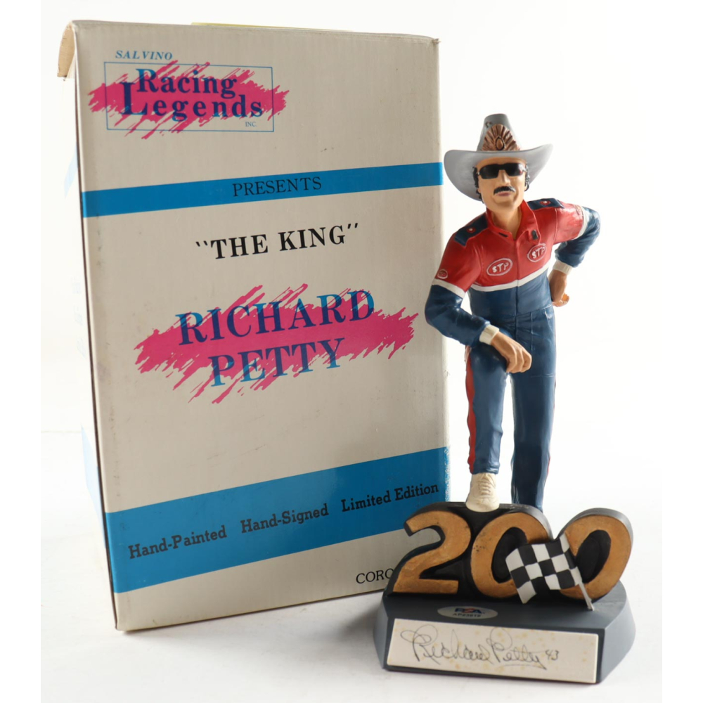 Richard Petty Signed LE Salvino "The King" Racing Legends 9" Ceramic ...