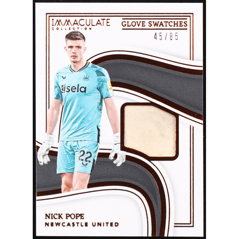 Nick Pope 2023-24 Immaculate Collection Glove Swatches #15 #45/85 ...