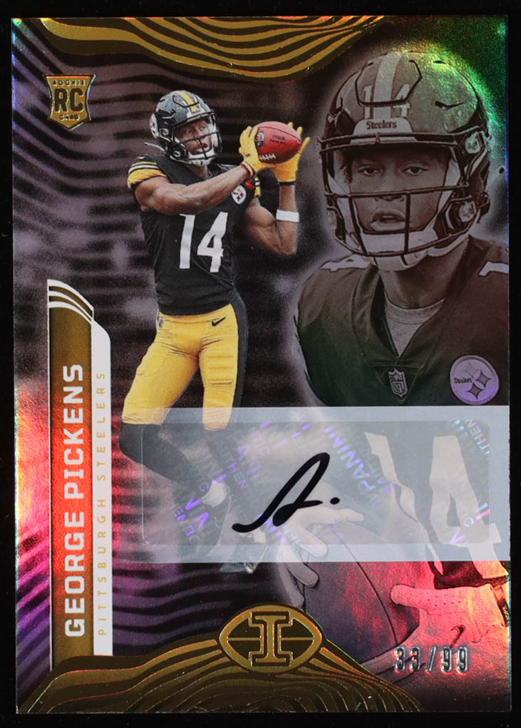 George Pickens 2022 Panini Illusions Trophy Collection Signatures #66 ...