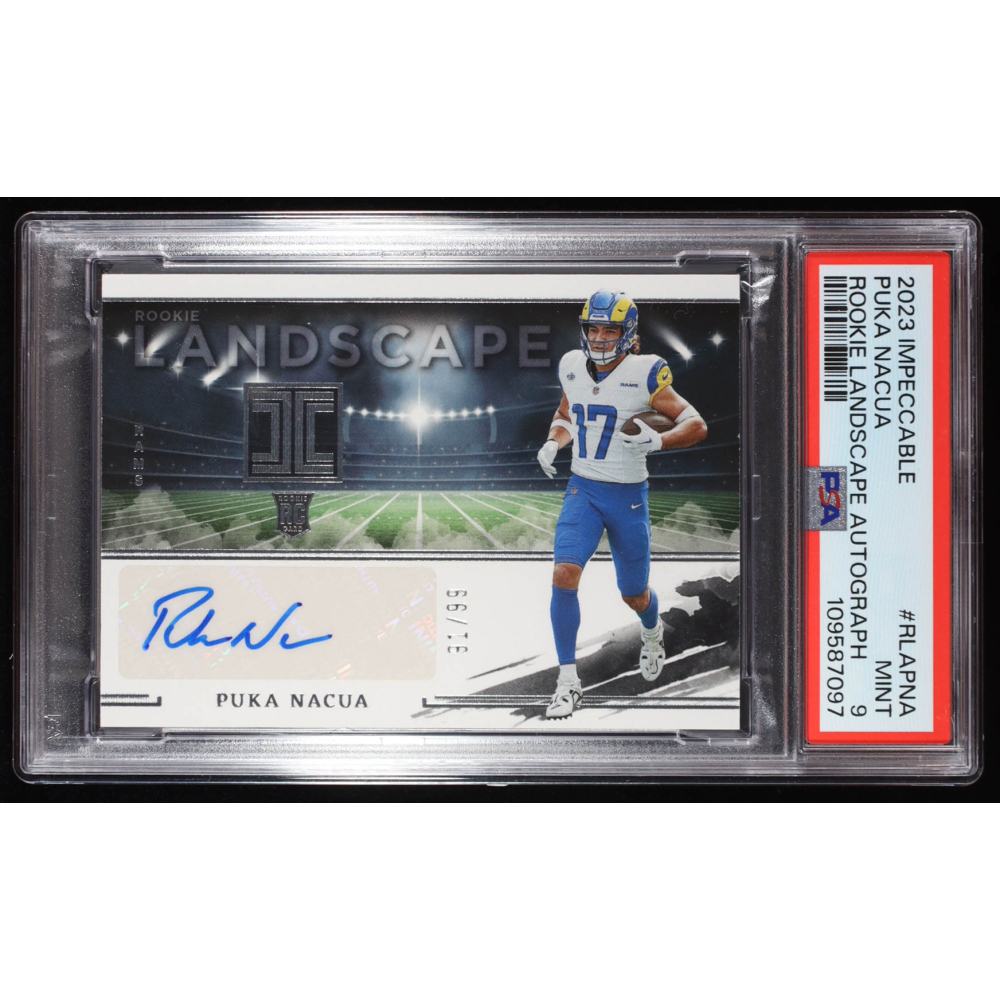 Puka Nacua 2023 Panini Impeccable Rookie Landscape Autographs #17 #91/ ...