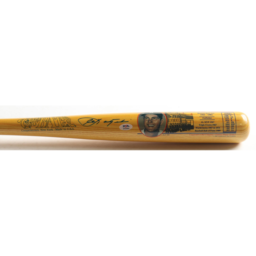 Carl Yastrzemski Signed Cooperstown Commemorative Famous Player Series ...