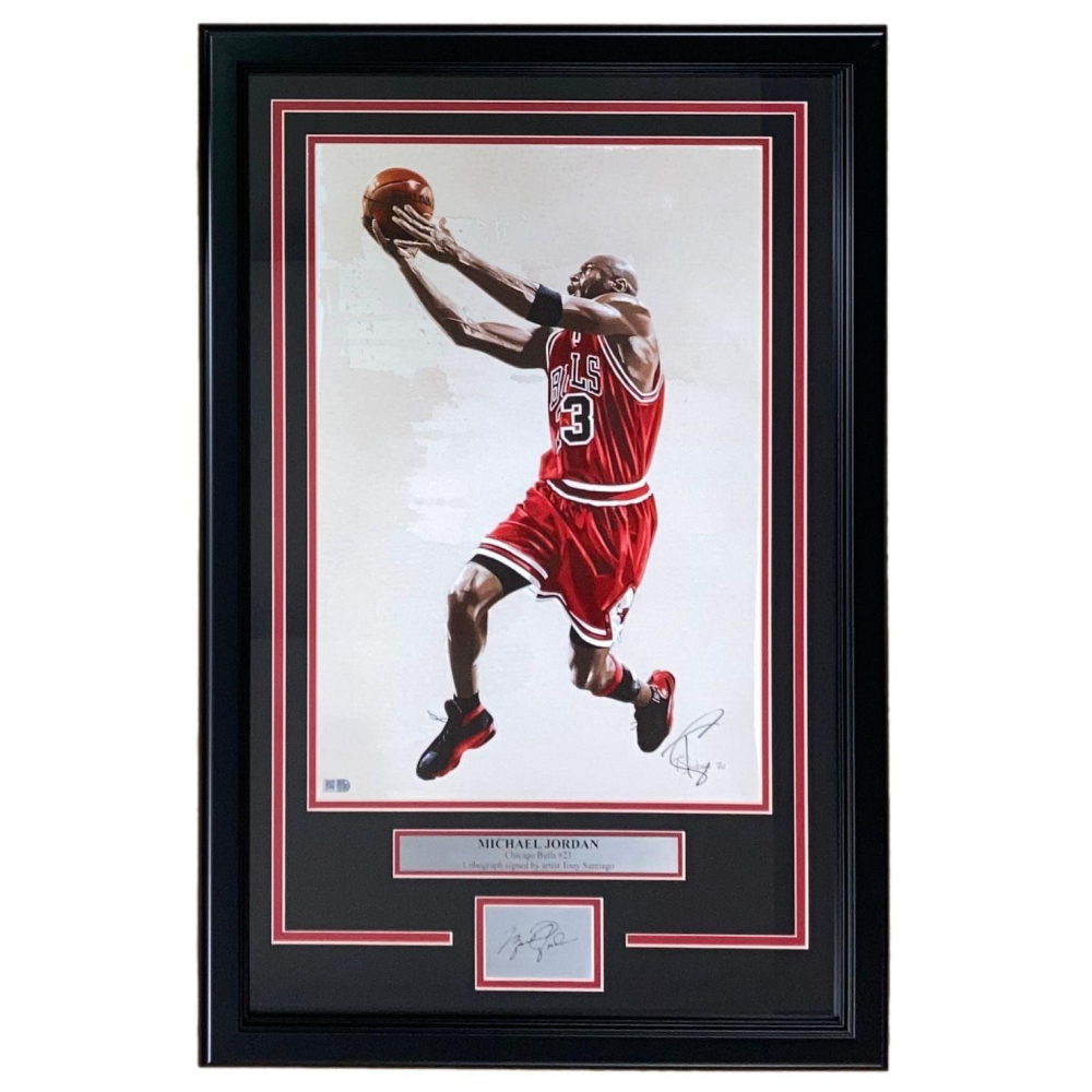 Tony Santiago Signed "Michael Jordan" Custom Framed Lithograph (Sports ...
